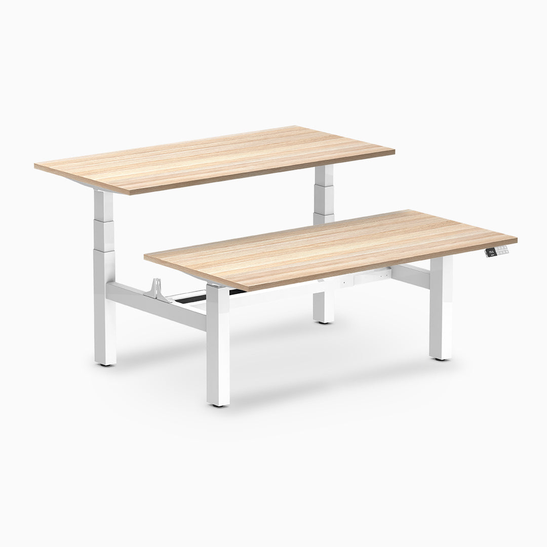 Desky Back to Back Electric Adjustable Workstation