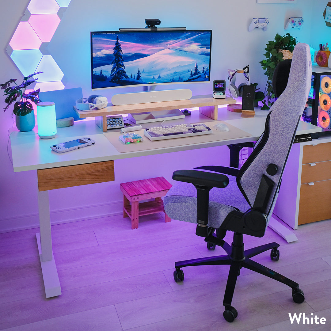 Desky Dual Melamine Sit Stand Desk