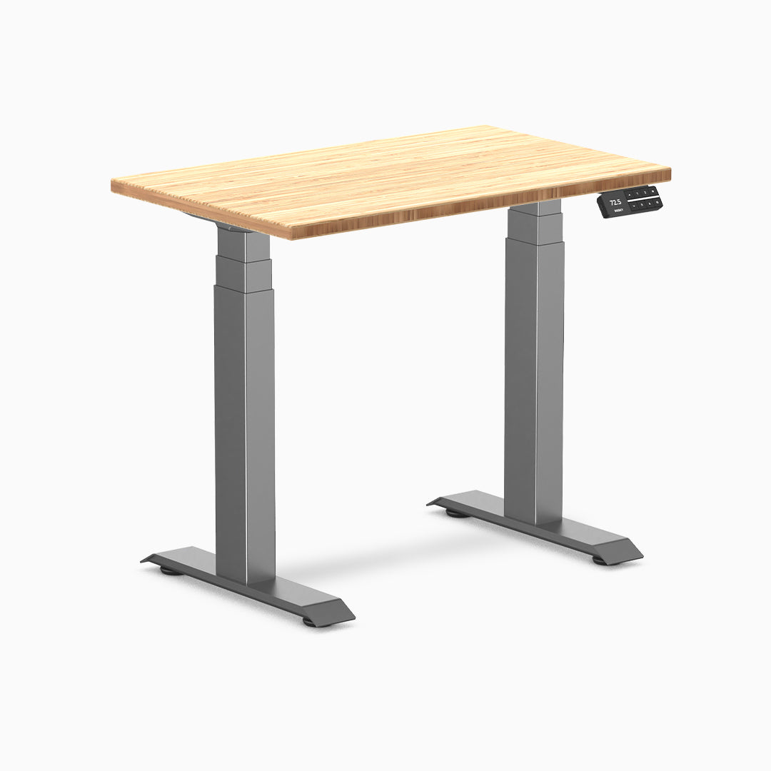 Desky Dual Mini Bamboo Sit Stand Desk