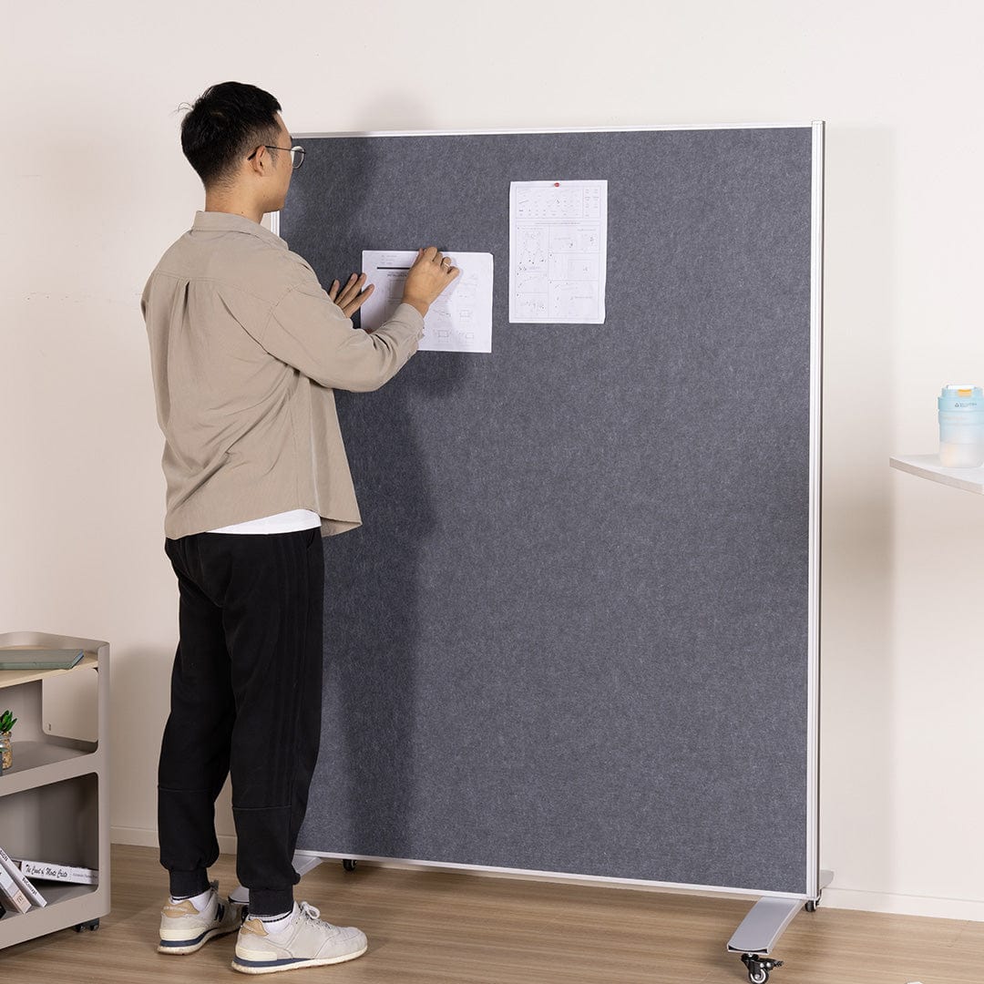Desky Mobile Whiteboard + Pinboard Combo - Desky