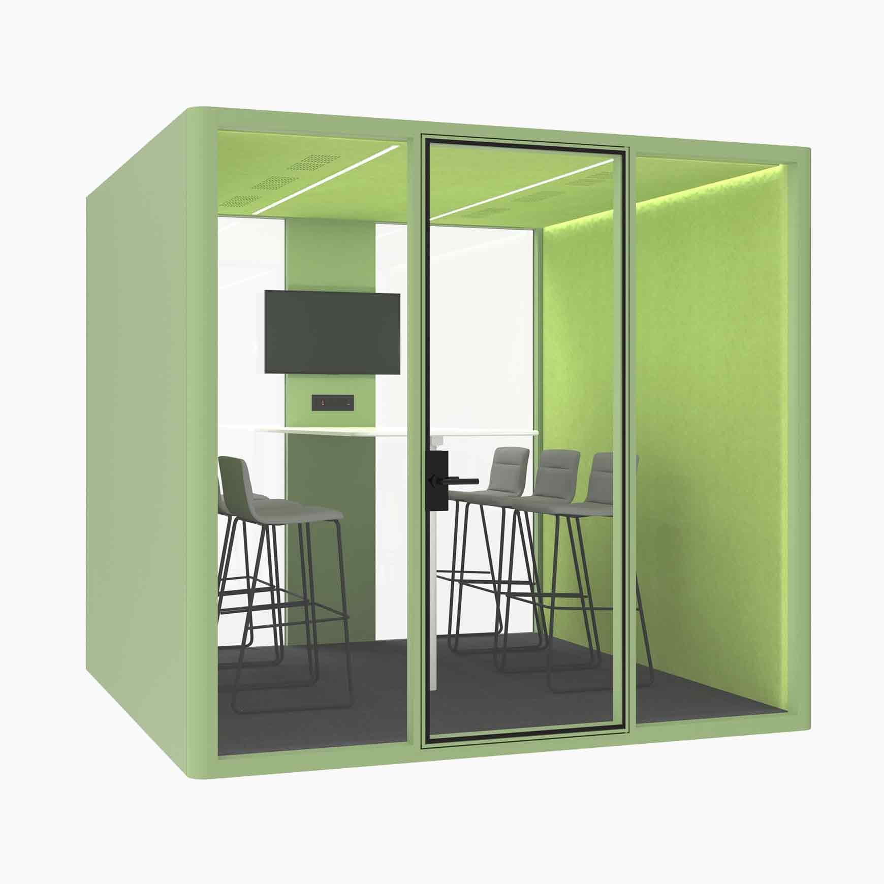 Hub Office Pod 6 Person Meeting Room Booth